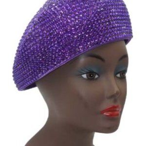 Hana | Accessories | Hf88 Full Rhinestone Simple Church Hat | Poshmark